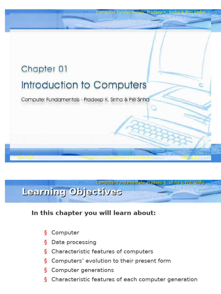 Ch-1 Intro About Computers | PDF | Integrated Circuit | Central Processing Unit