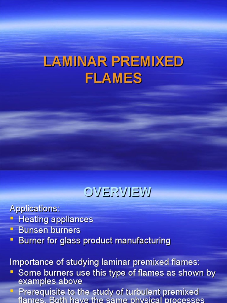 Laminar Premixed Flame | Combustion | Diffusion