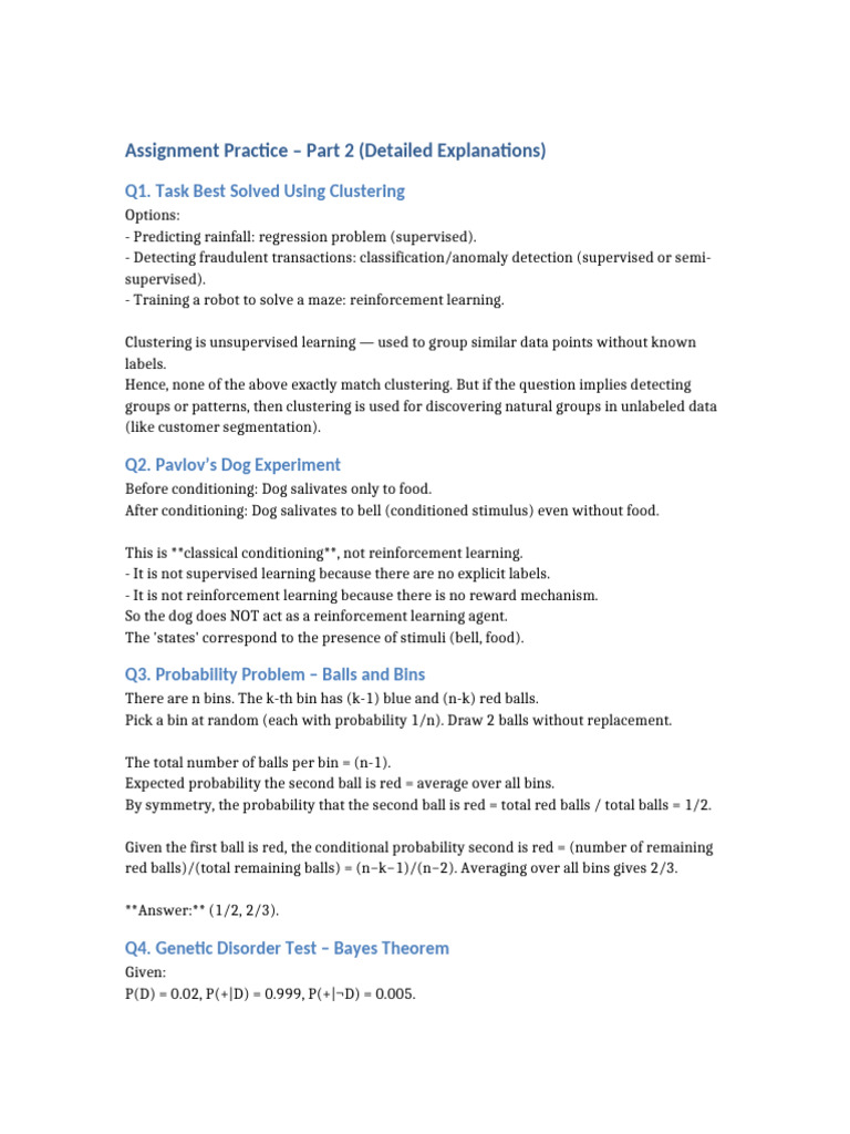 Assignment Practice Part2 Explanations | PDF