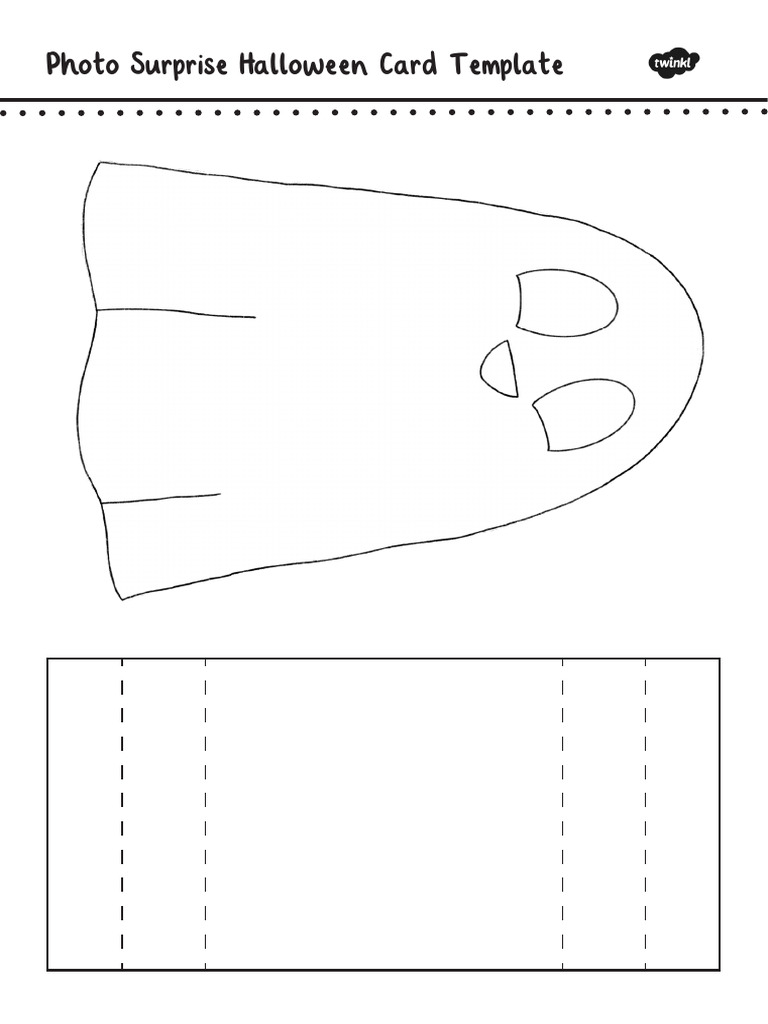 Photo Surprise Halloween Card Template | PDF