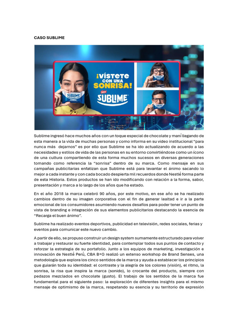 CASO SUBLIME | PDF | Marca