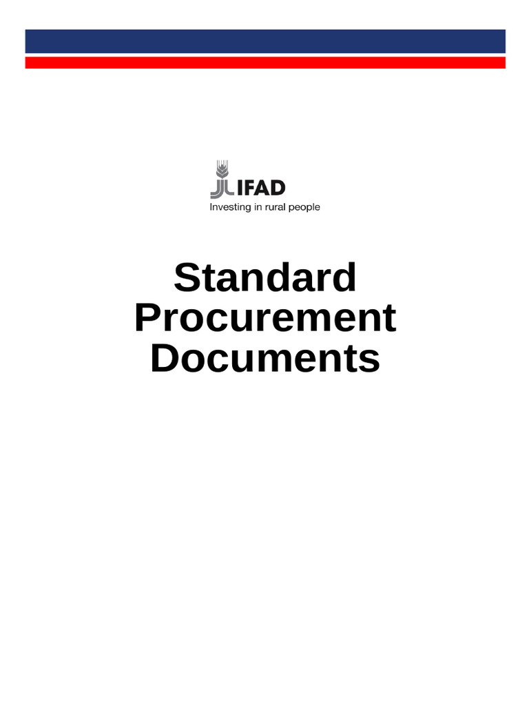 IFAD Request For Quotations - Works - 1st Edition | PDF | Offer And ...