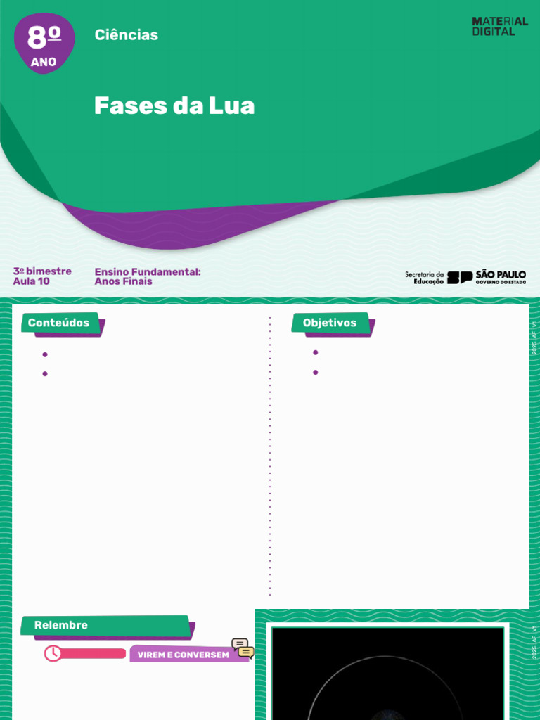 Aula 10 - Fases Da Lua | PDF | Lua | Calendário