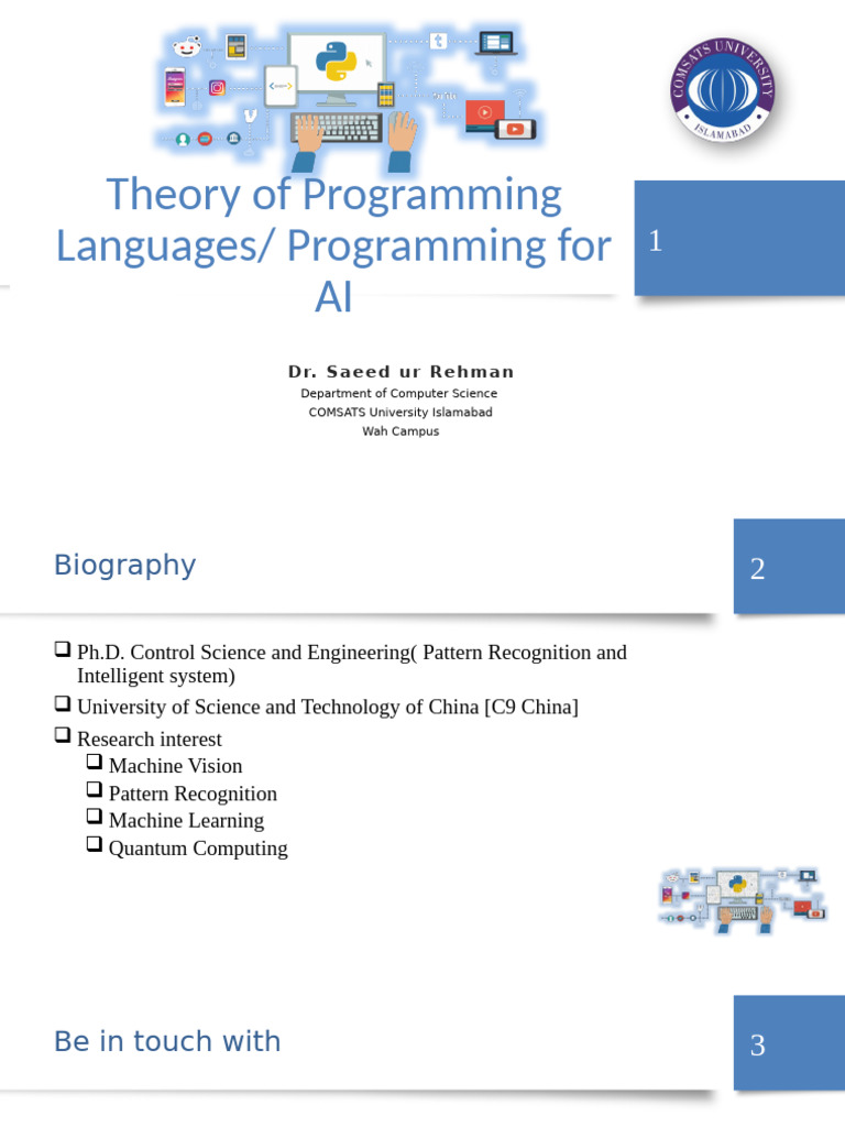 Week 01 - Ch01 - Preliminaries PPL | PDF | Computer Program | Programming