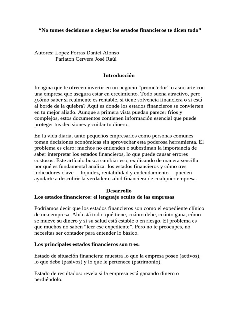 Lectura de Logica Fundamental 12345666 | PDF | Estado financiero ...