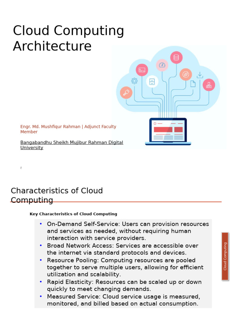 Class 4 Cloud Computing Architecture | PDF | Cloud Computing | Software ...