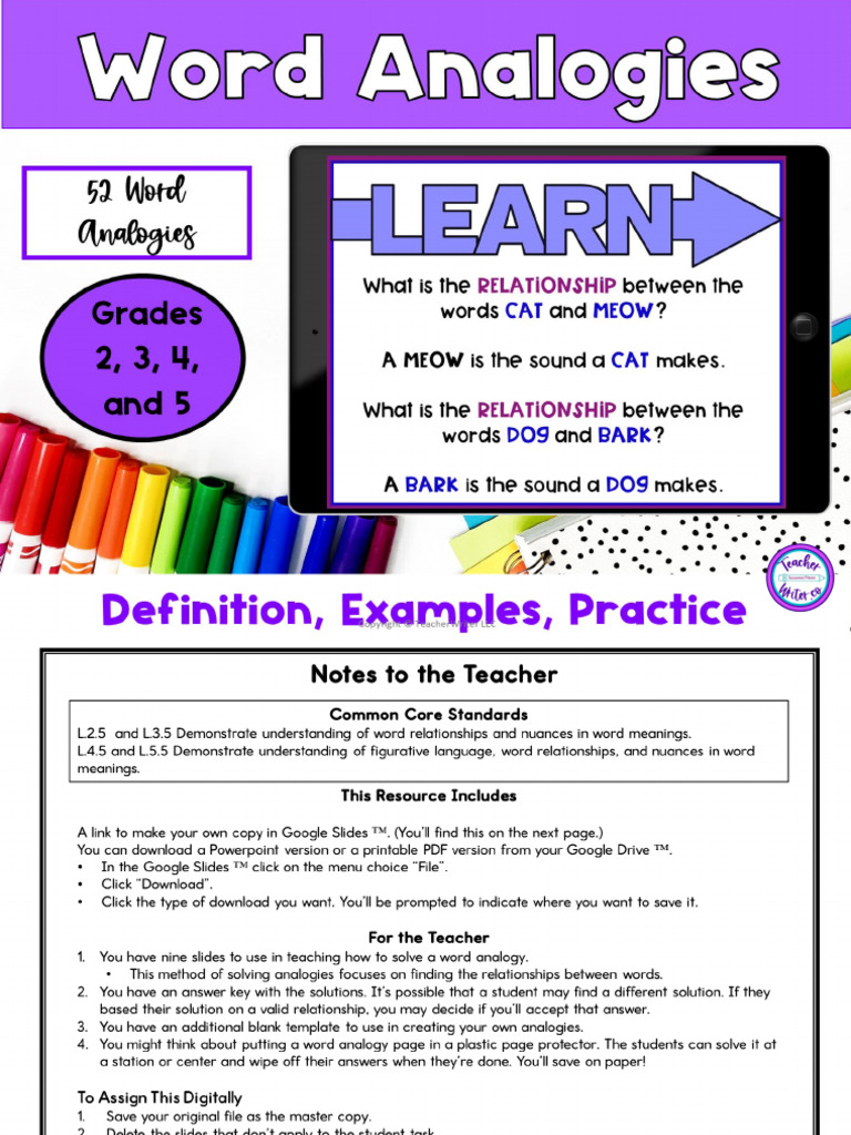 Word Analogies | PDF