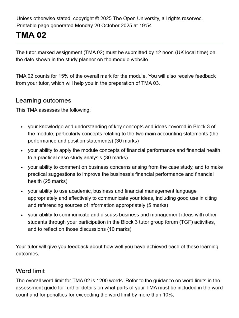 TMA 02: Financial Analysis of Dave's Pro Shop | PDF | Expense | Taxes