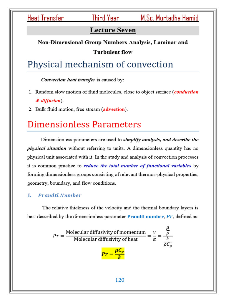 Lec 7 | PDF | Reynolds Number | Boundary Layer