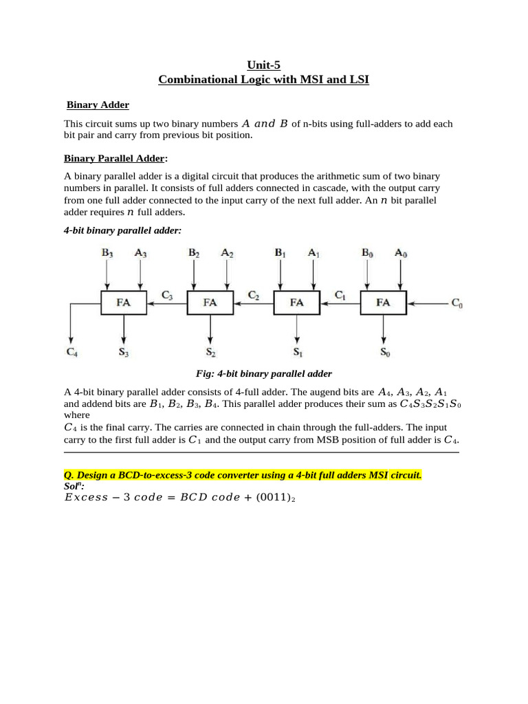 Combinational Login With Msi Lsi DL | PDF | Logic Gate | Read Only Memory