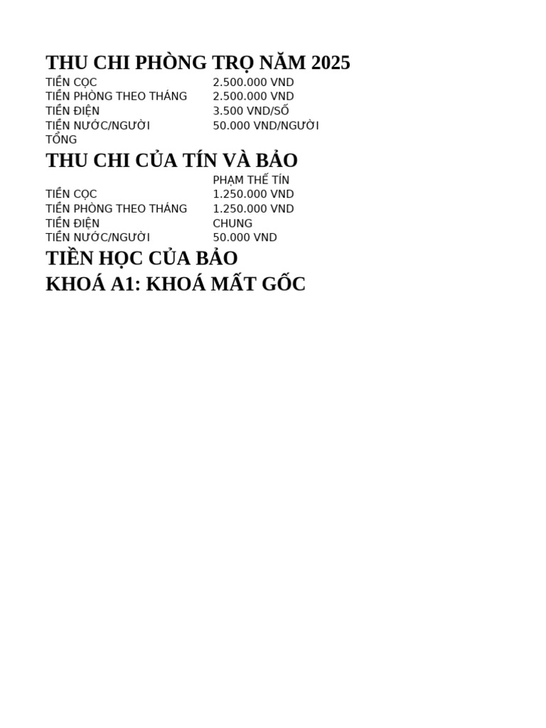 Chi Phí | PDF