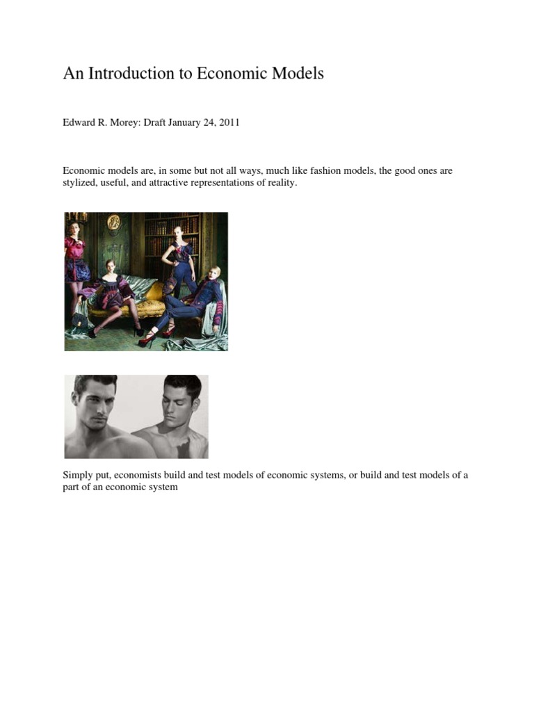Understanding Economic Models Explained | PDF | Economic Model ...