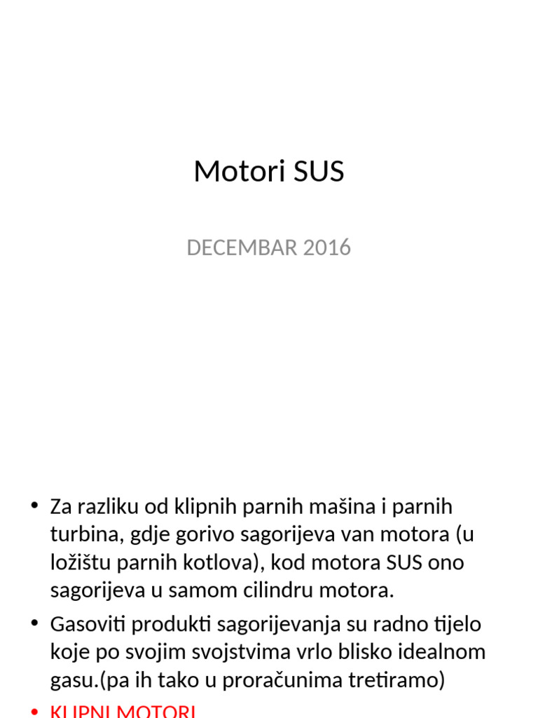 Prezentacija 7 Motori Sus | PDF