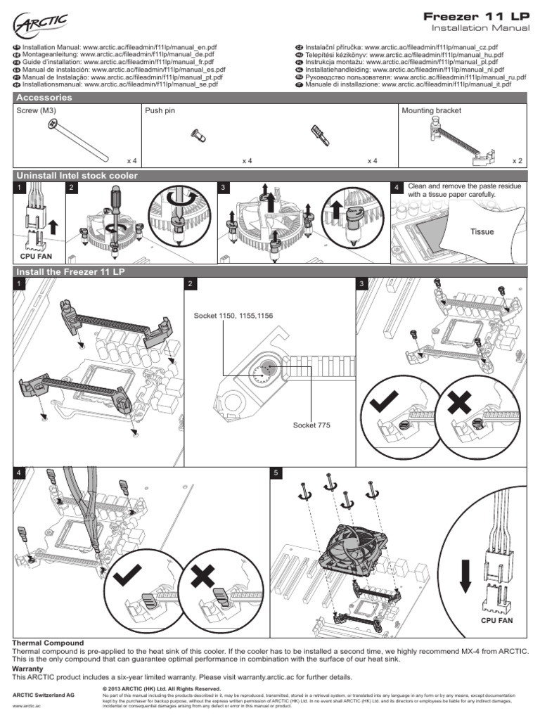 Freezer 11 LP Installation Guide | PDF