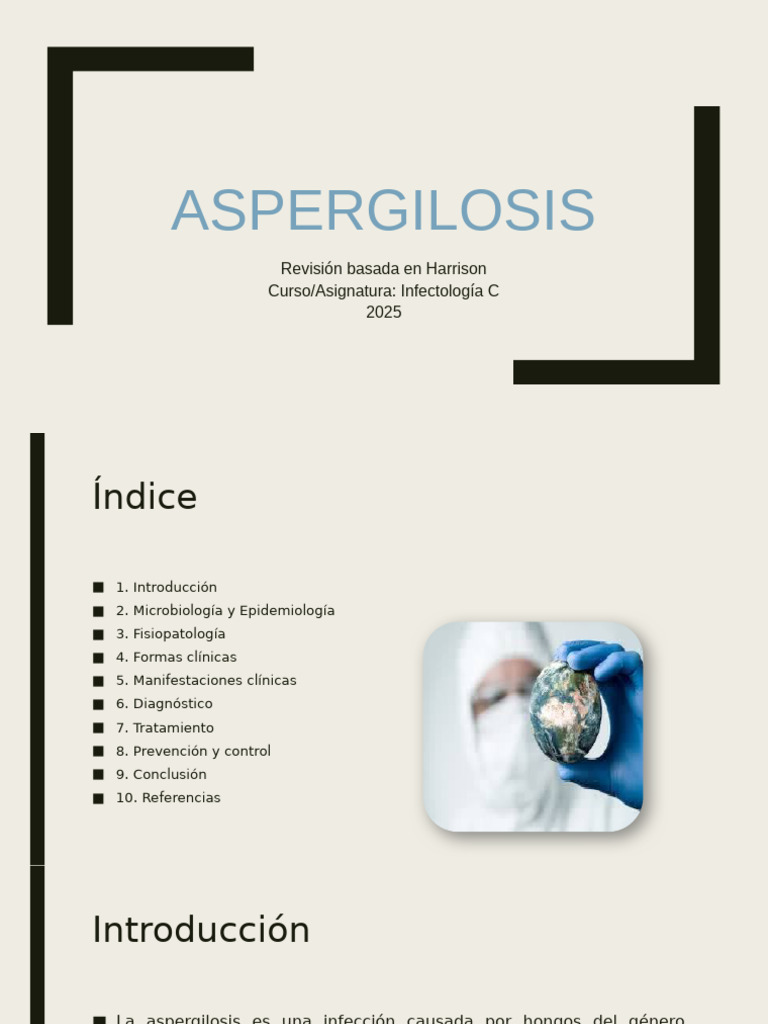 Exposicion Aspergilosis Definitivo | PDF | Tos | Alergia