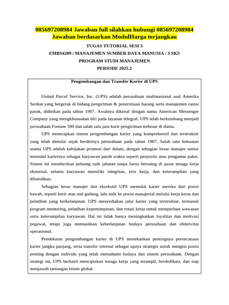 Tugas 3 - MSDM | PDF