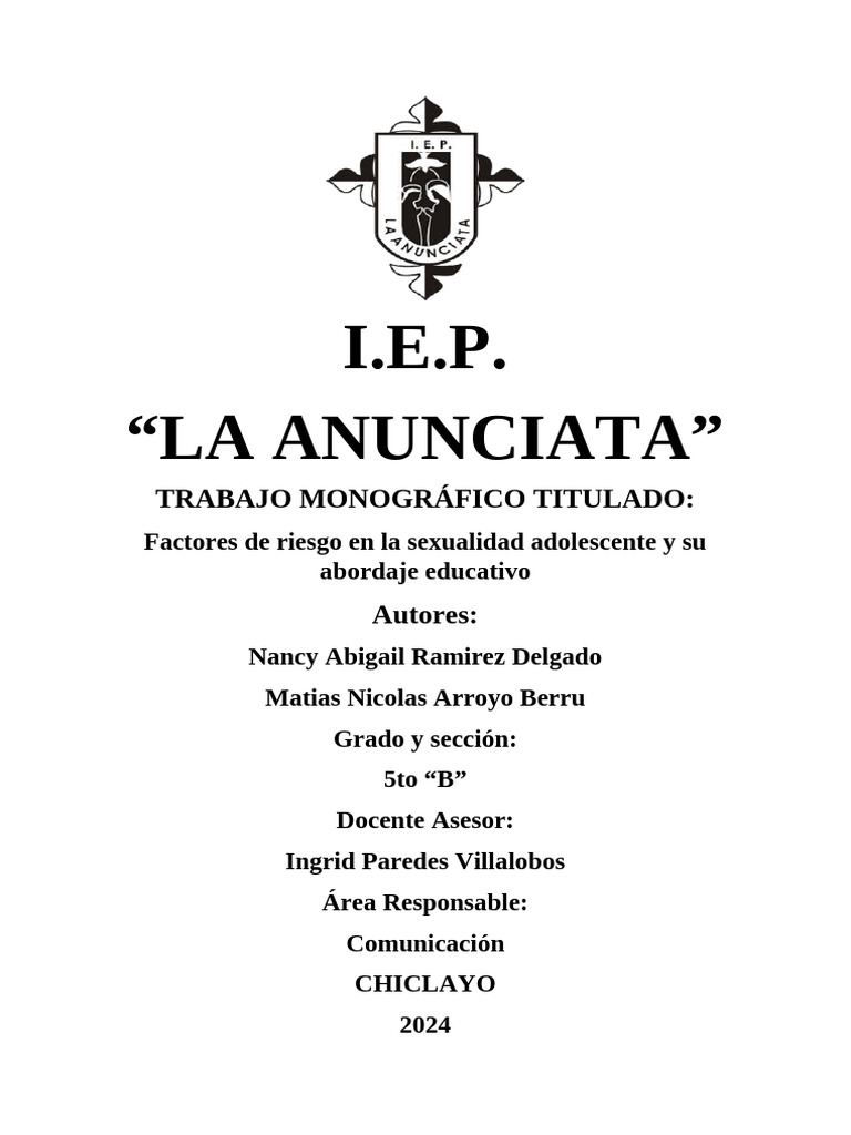 MONOGRAFIA | PDF | Relaciones interpersonales | La sexualidad humana