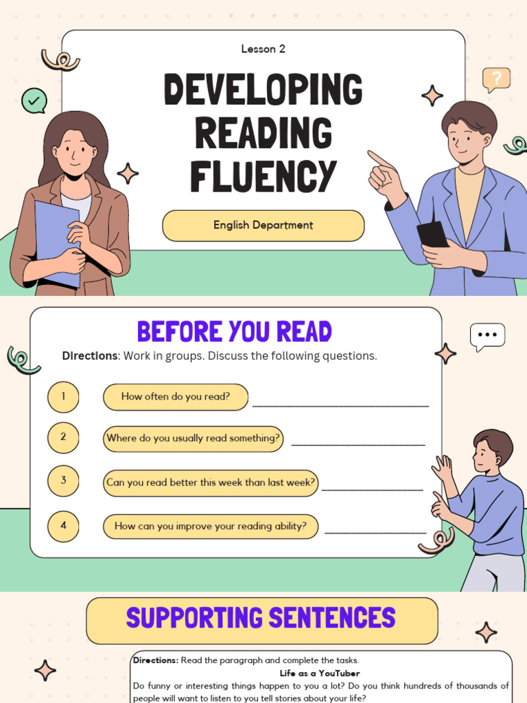 Lesson 2 Developing Reading Fluency | PDF
