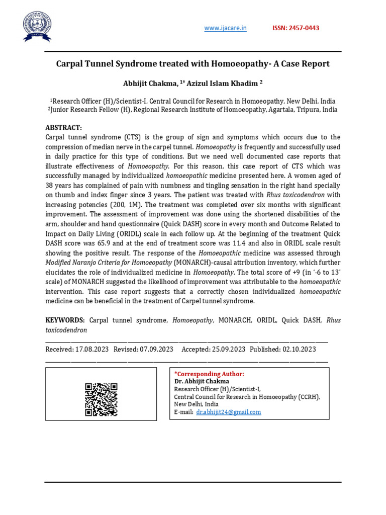 448-Article Text-2173-3-10-20231004 | PDF | Carpal Tunnel Syndrome ...