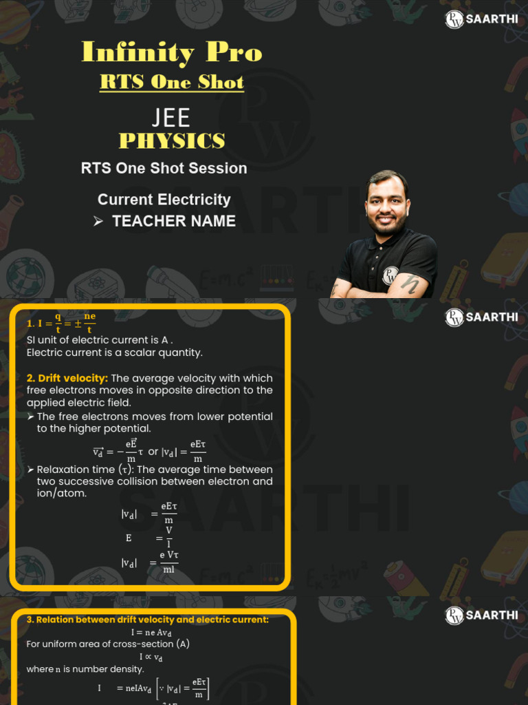12th 04. Current Electricity. JEE One Shot P | PDF | Series And Parallel Circuits | Mains ...
