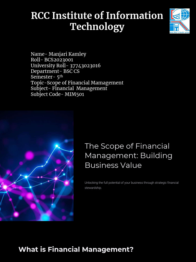 Scope of Financial Management Explained | PDF | Investing | Stocks