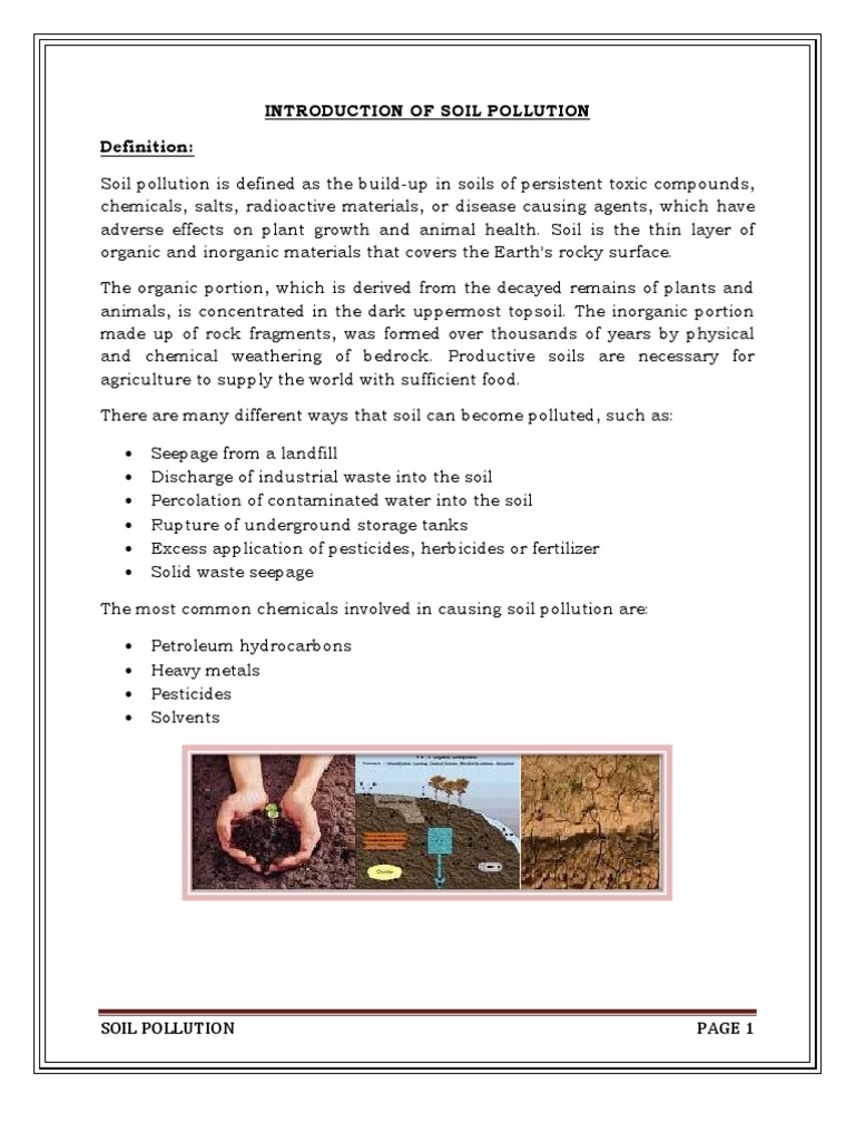 Soil Pollution | PDF | Soil | Pollution