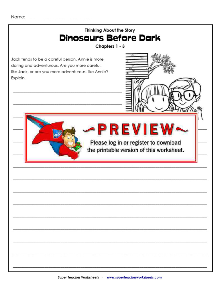 Magictreehouse Dinosaurs Thinking Question 1 2 | PDF