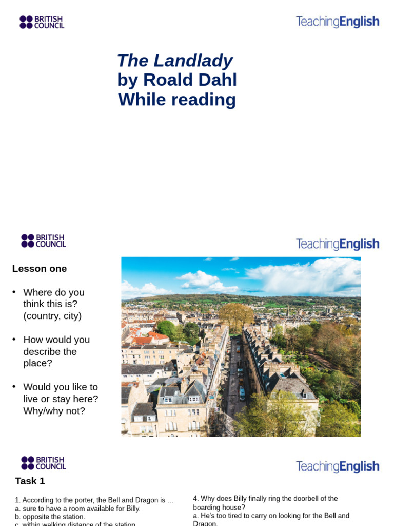 Analyzing Roald Dahl's "The Landlady" | PDF