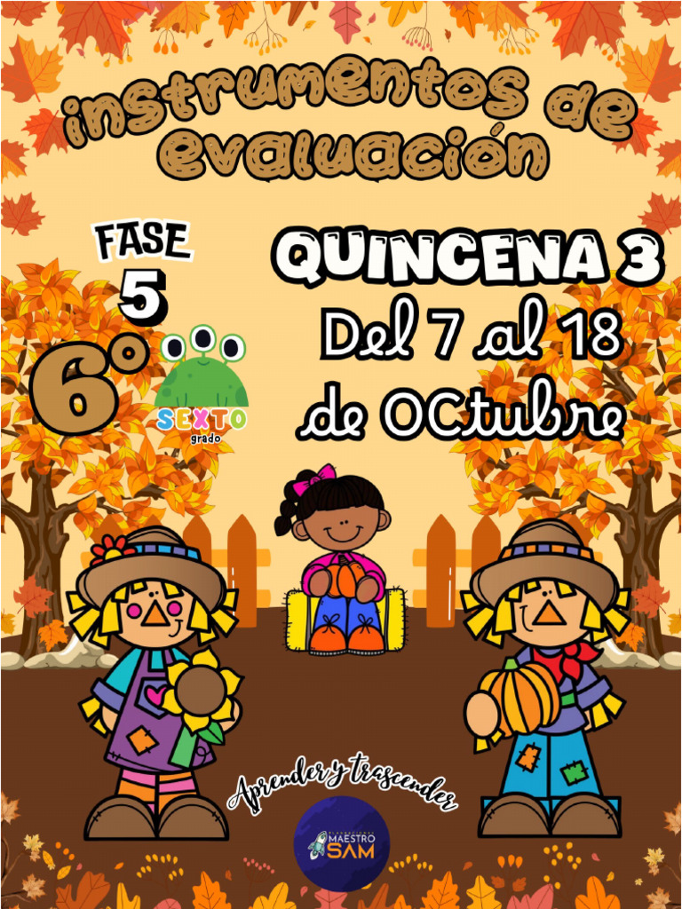 q3 Instrumentos de Evaluación Fase5 Sexto Grado Sam 24-25 | PDF ...
