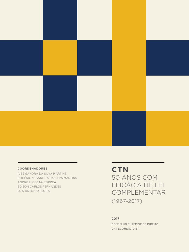 CTN 50 Anos Com Eficácia de Lei Complementar | PDF | Constituição ...