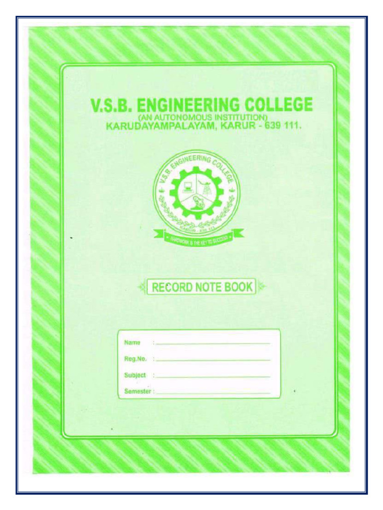 Hap Lab Record Front Page[1] | PDF | Engineering | Knowledge