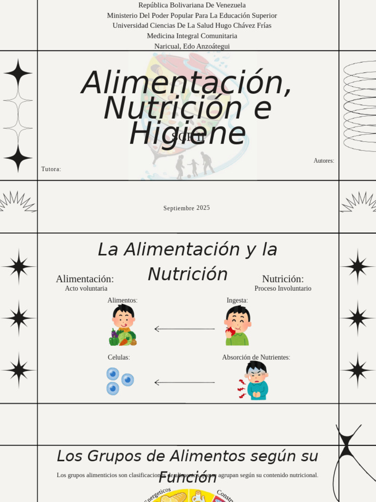 Alimentacion, Nutricion y Higiene | PDF | Alimentos | Nutrición