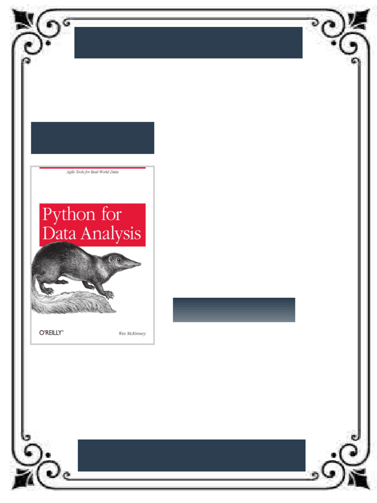 Python for Data Analysis Data Wrangling with Pandas NumPy and IPython 1st Edition Wes Mckinney ...