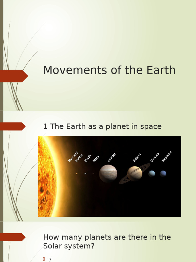 Movements of the Earth (1) | PDF | Planets | Solar System
