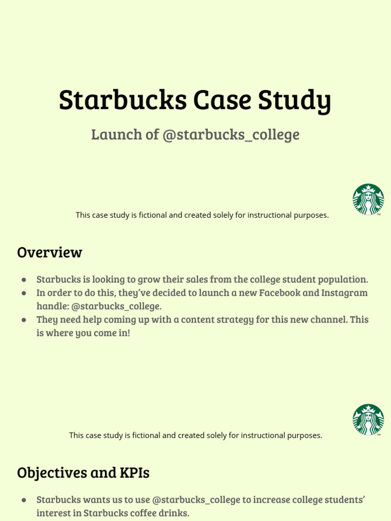 Starbucks Case Study | PDF