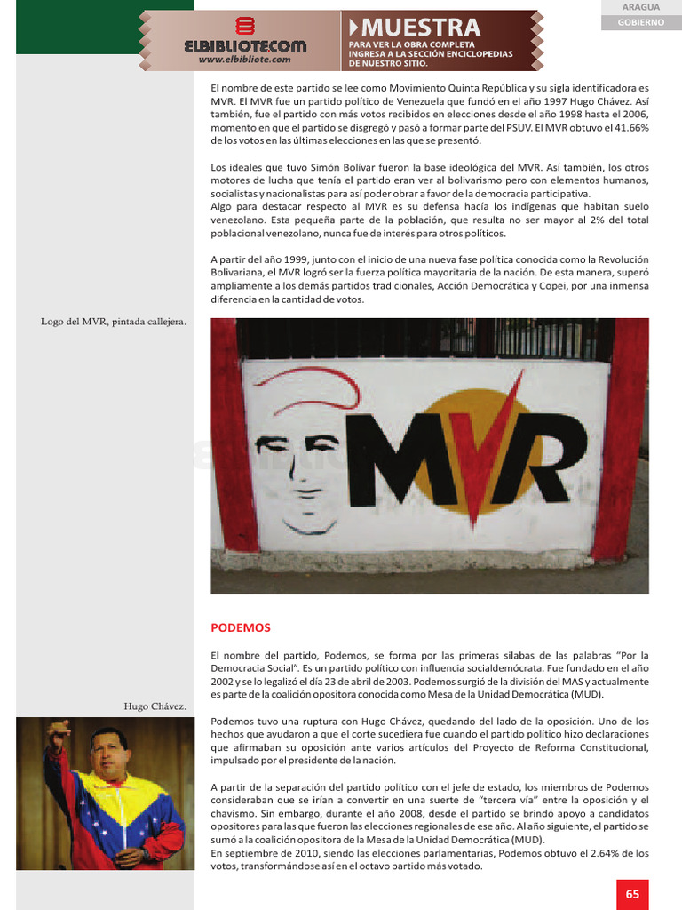 065_065_aragua_partidos_politicos_mvr_podemos | PDF | Eventos políticos | Ciencias Políticas