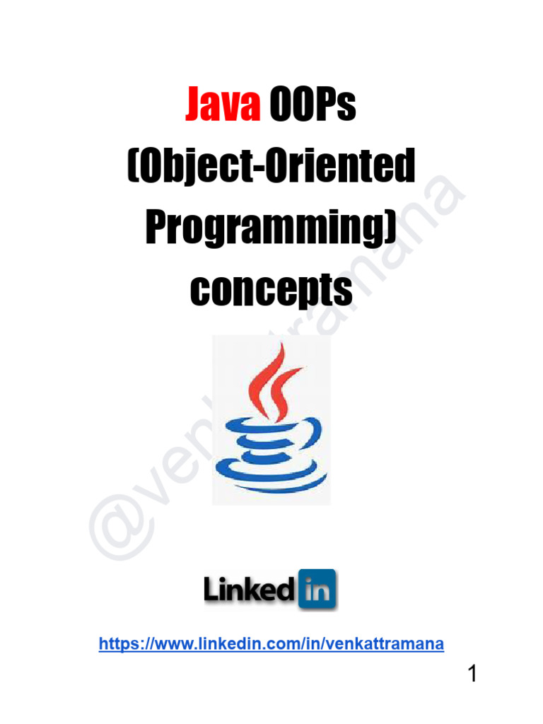 Java OOPs Programming Concepts for Beginners and Exp | PDF | Method (Computer Programming ...