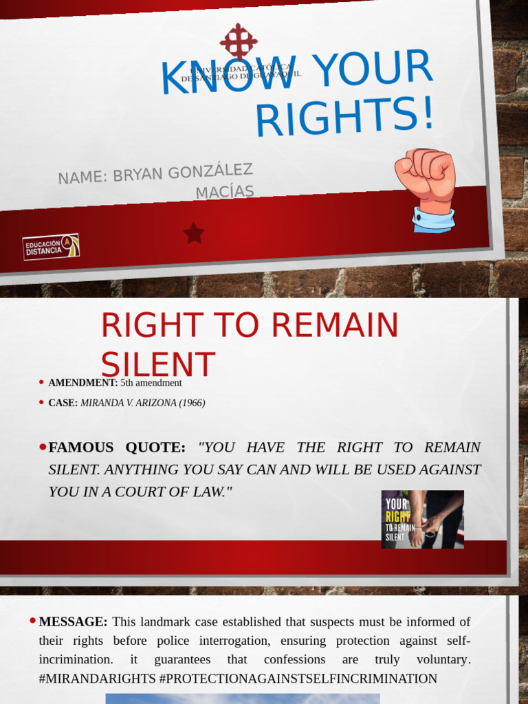 Understanding Miranda Rights Explained | PDF