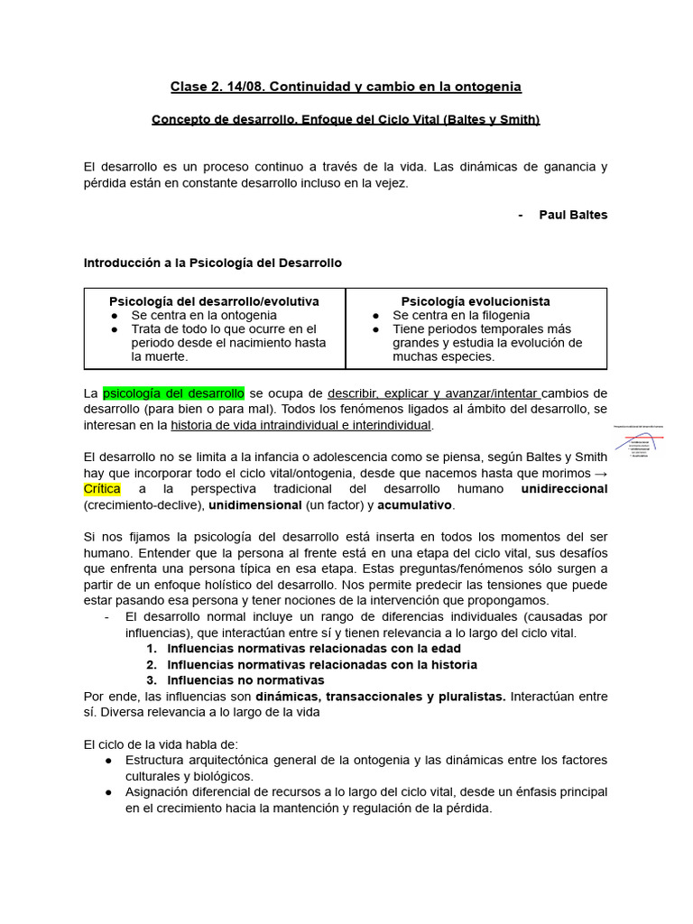 Clase 2. 14_08. PD | PDF | Sicología | Psicología del desarrollo