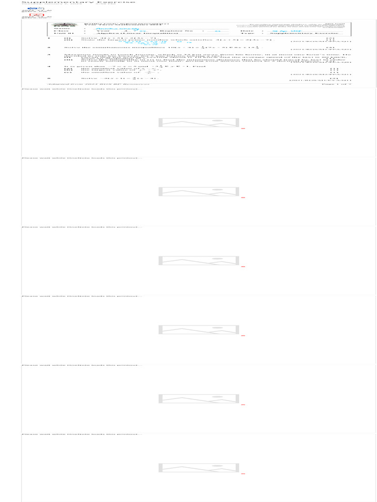Supplementary Exercise | PDF