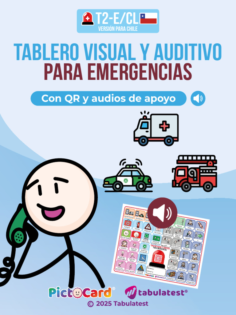 Tablero Visual y Auditivo para Emergencias Chile Tabulatest | PDF ...