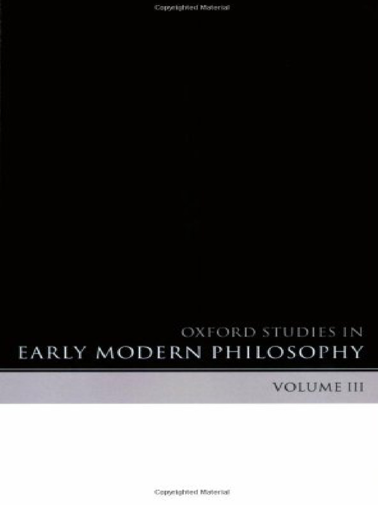Oxford Studies In Early Modern Philosophy Daniel Garber Steven M Nadler ...