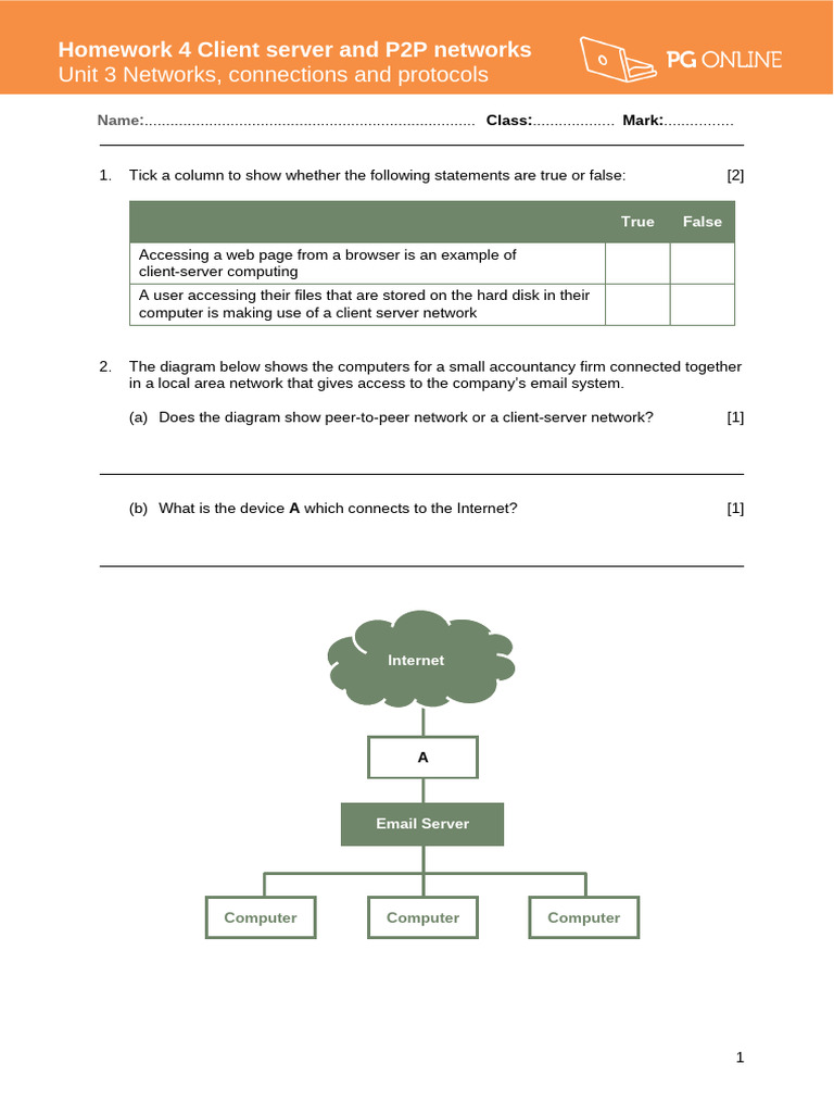 T4 Homework 4 | PDF | Computer Network | Client–Server Model