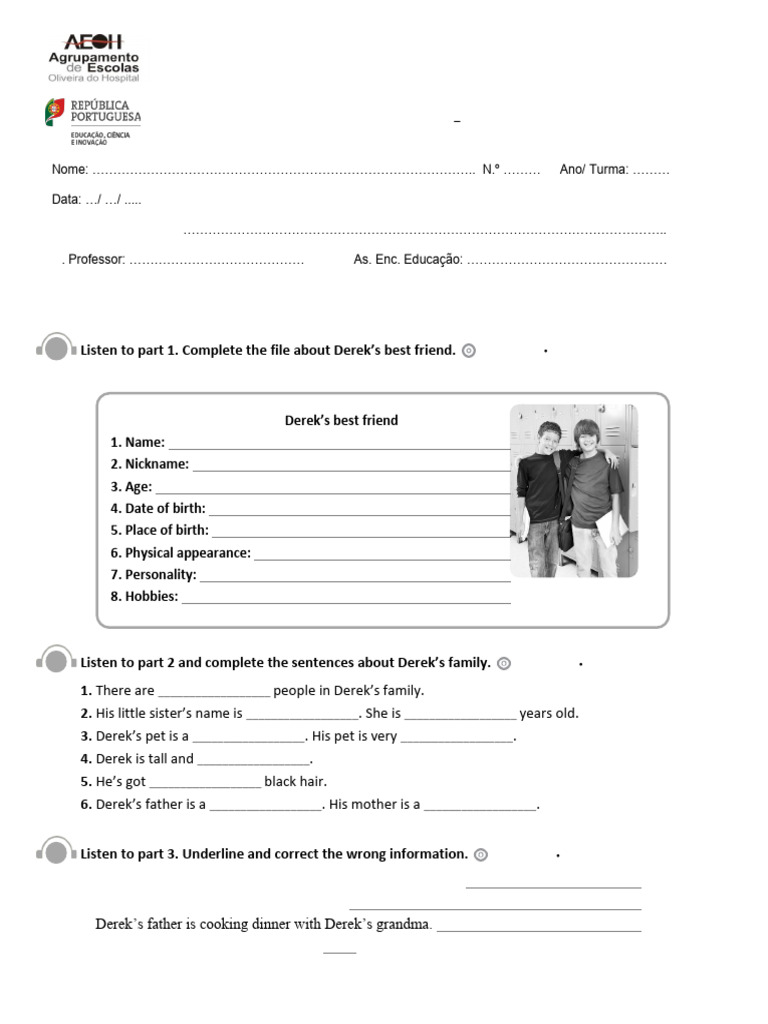 English Listening Assessment 7th Grade | PDF