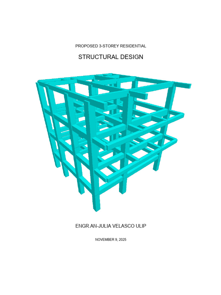 3-Storey Residential Design Proposal | PDF | Stairs | Structural ...
