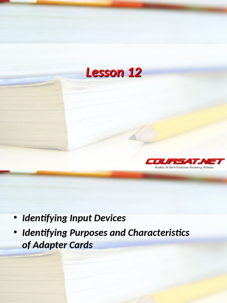 Lesson 012 | PDF | Computer Keyboard | Network Interface Controller