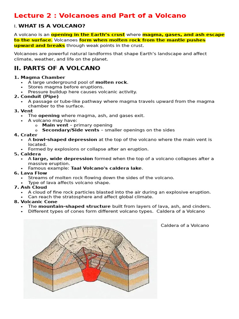 Lecture 2 Volcanoes | PDF