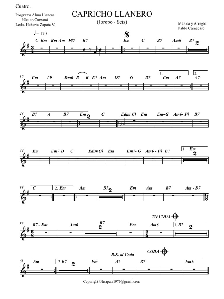 CAPRICHO LLANERO - Cuatro. | PDF