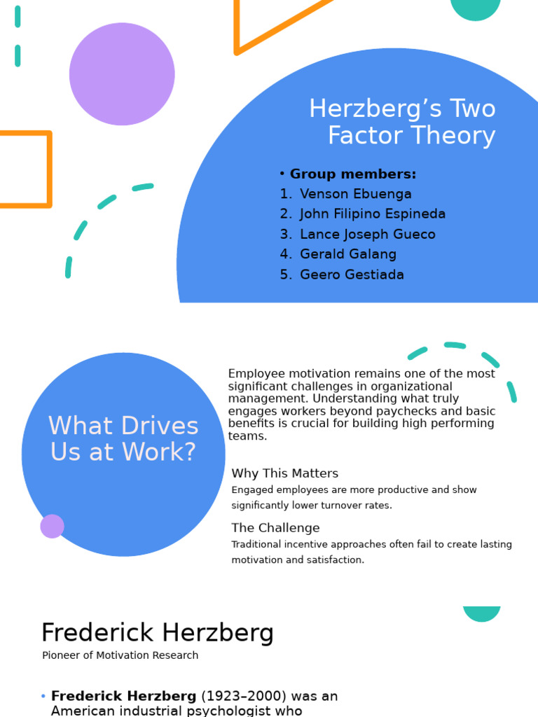 Herzberg s Two Factor Theory | PDF | Motivation | Motivational