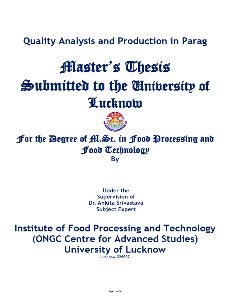 Parag PDF | PDF | Milk